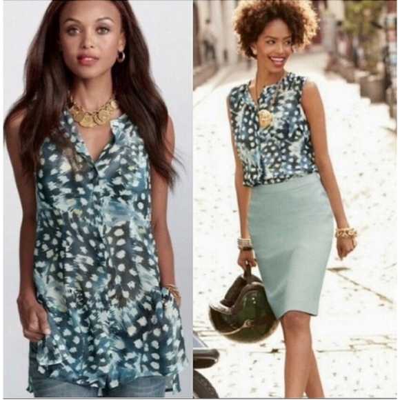 CAbi | Tops | Cabi 46 Avery Sleeveless Tunic Blouse | Poshmark